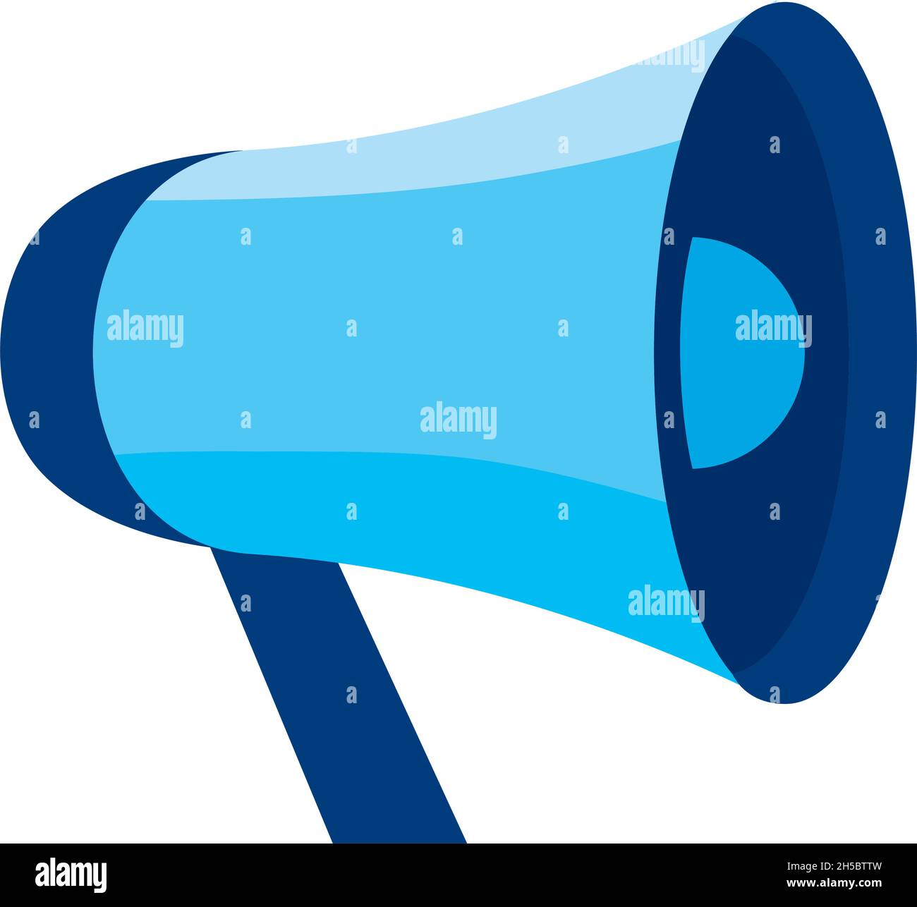 blue megaphone illustration over white Stock Vector Image & Art - Alamy