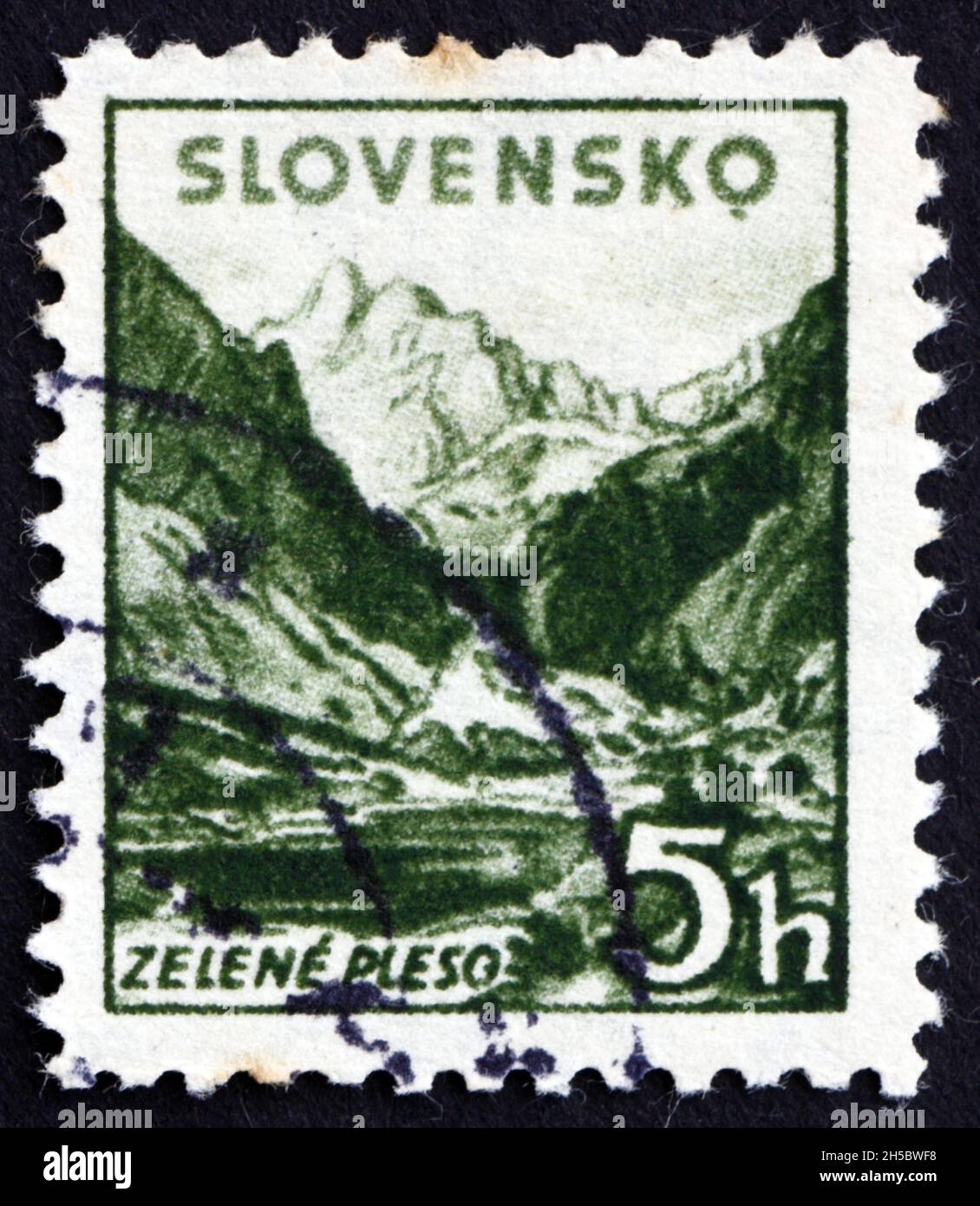 SLOVAKIA - CIRCA 1940: a stamp printed in Slovakia shows Tatra ...
