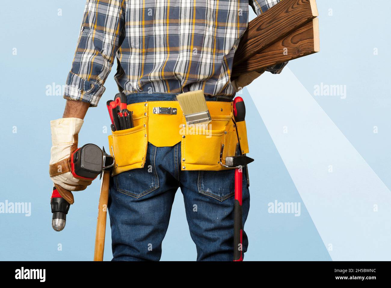handsome happy workman Stock Photo - Alamy