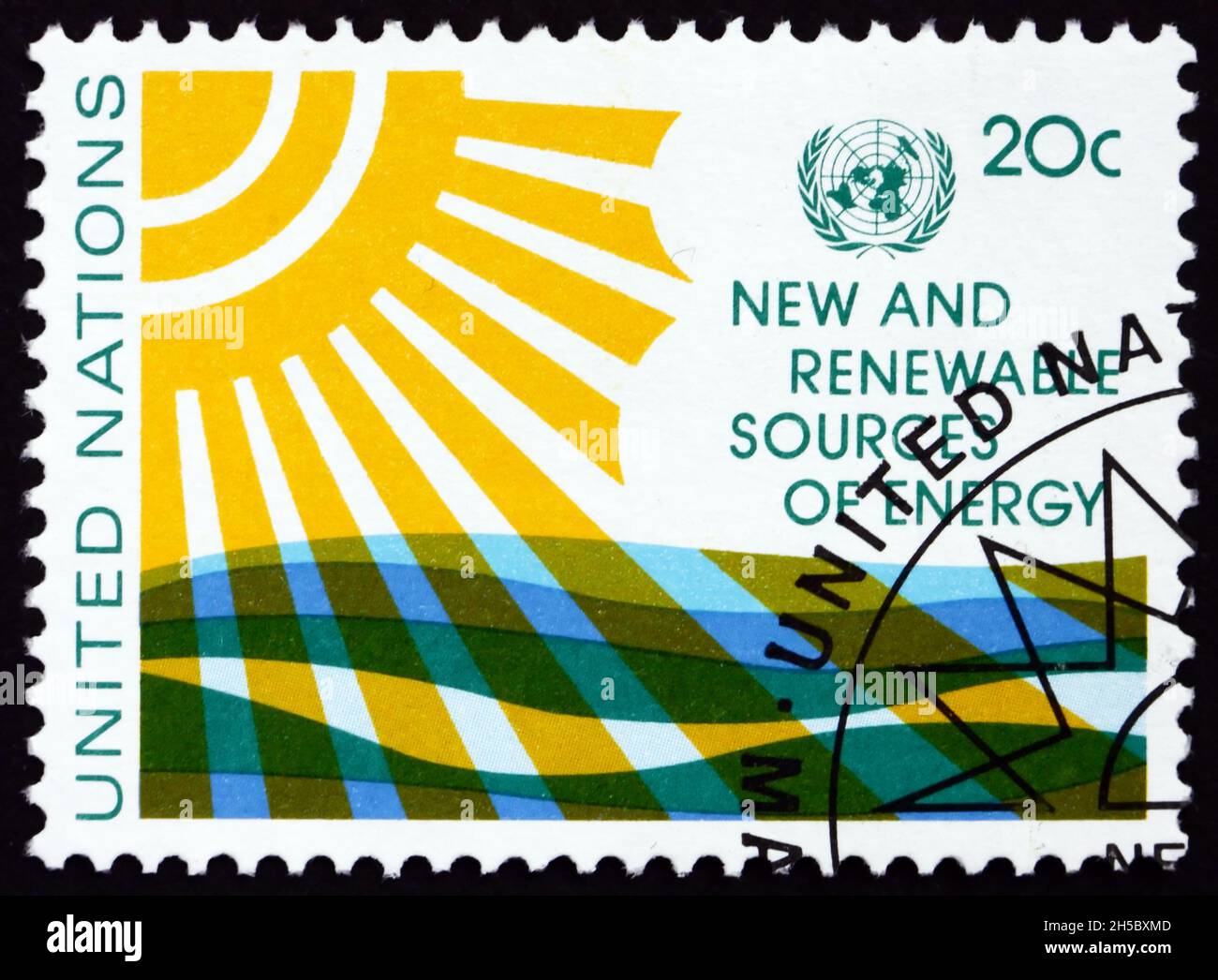 UNITED NATIONS - CIRCA 1981: a stamp printed in the United Nations ...