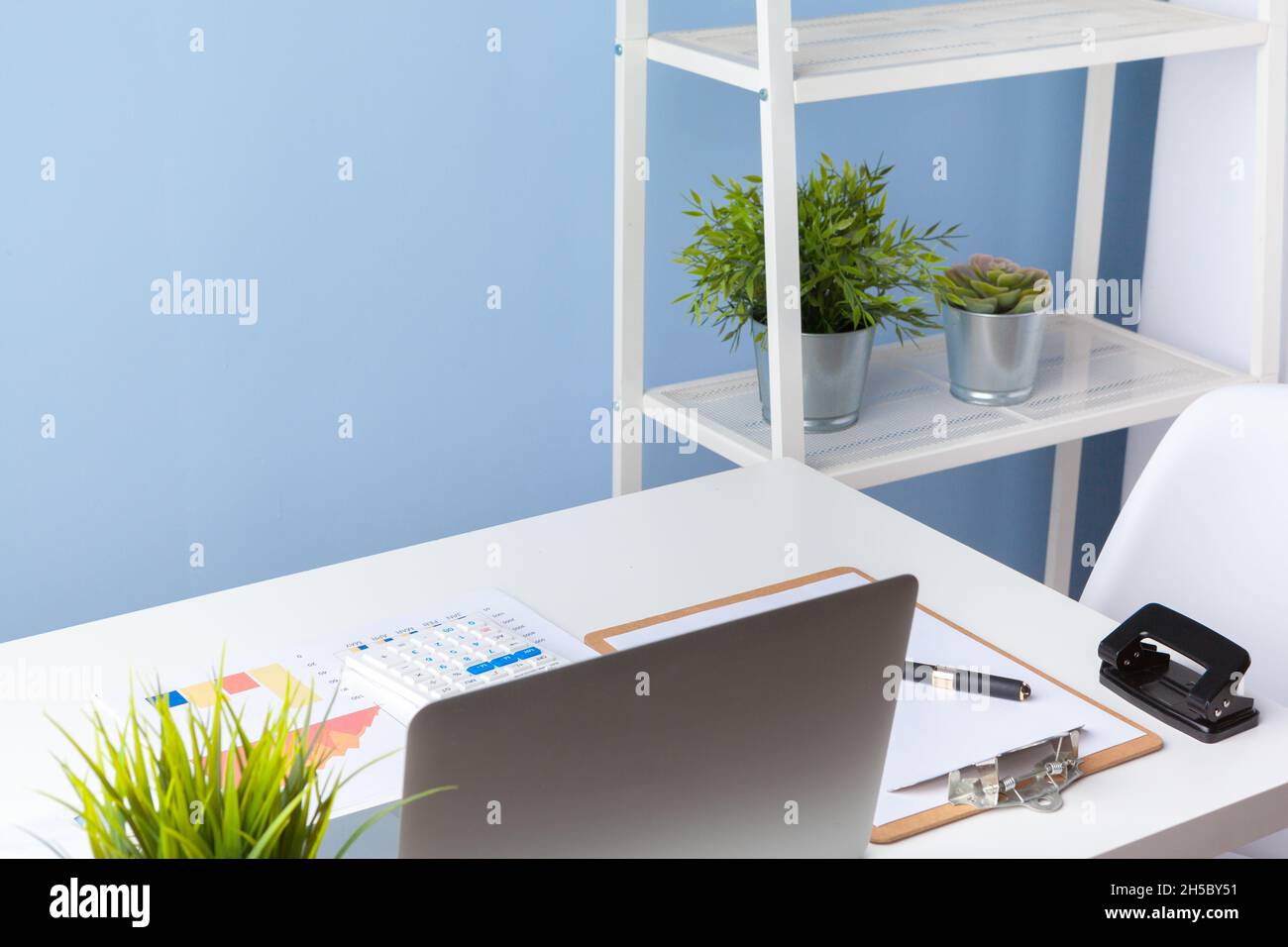 paperwork in the office and laptop on the desktop Stock Photo - Alamy