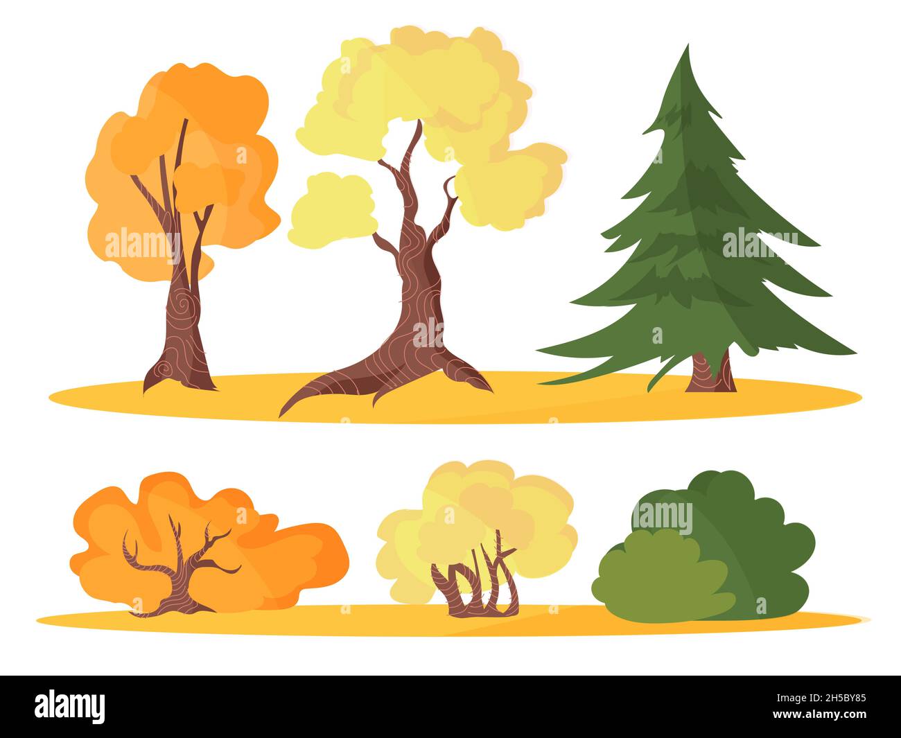 Fall landscape field trees Cut Out Stock Images & Pictures - Alamy