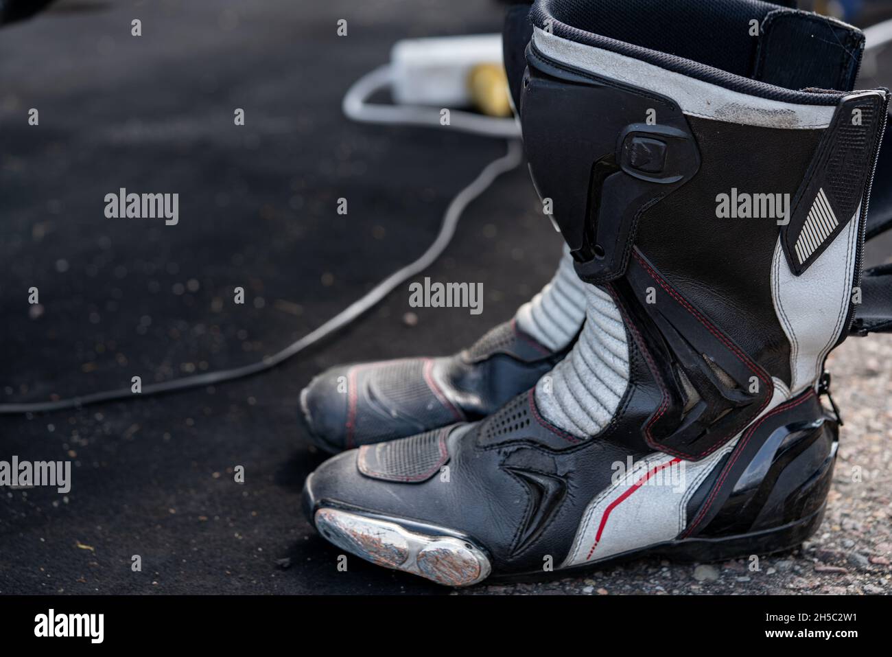 Moto boots hi-res stock photography and images - Alamy
