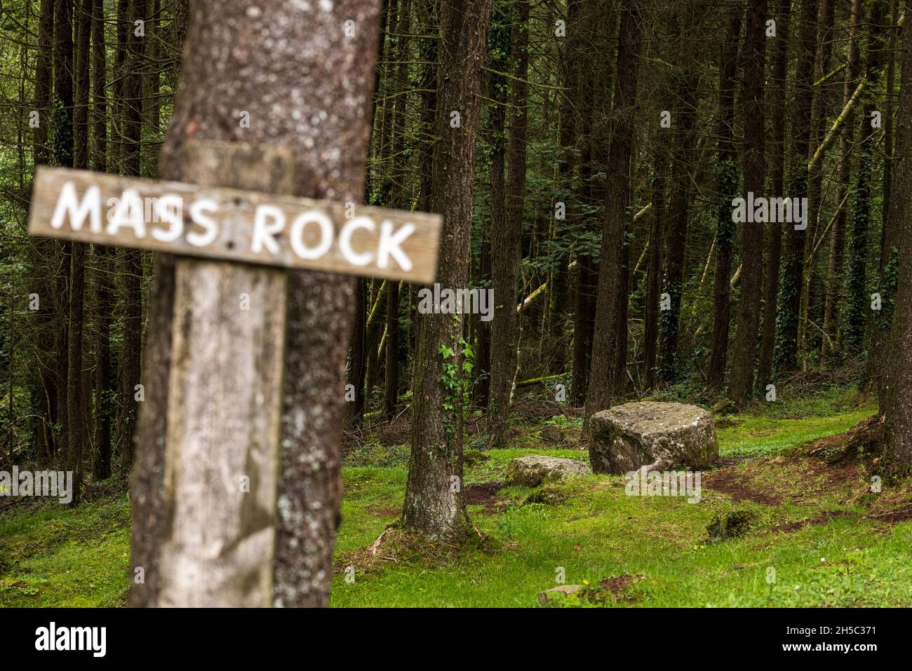 The site of a mass rock on the Canon Sheehan loop walk in the ...