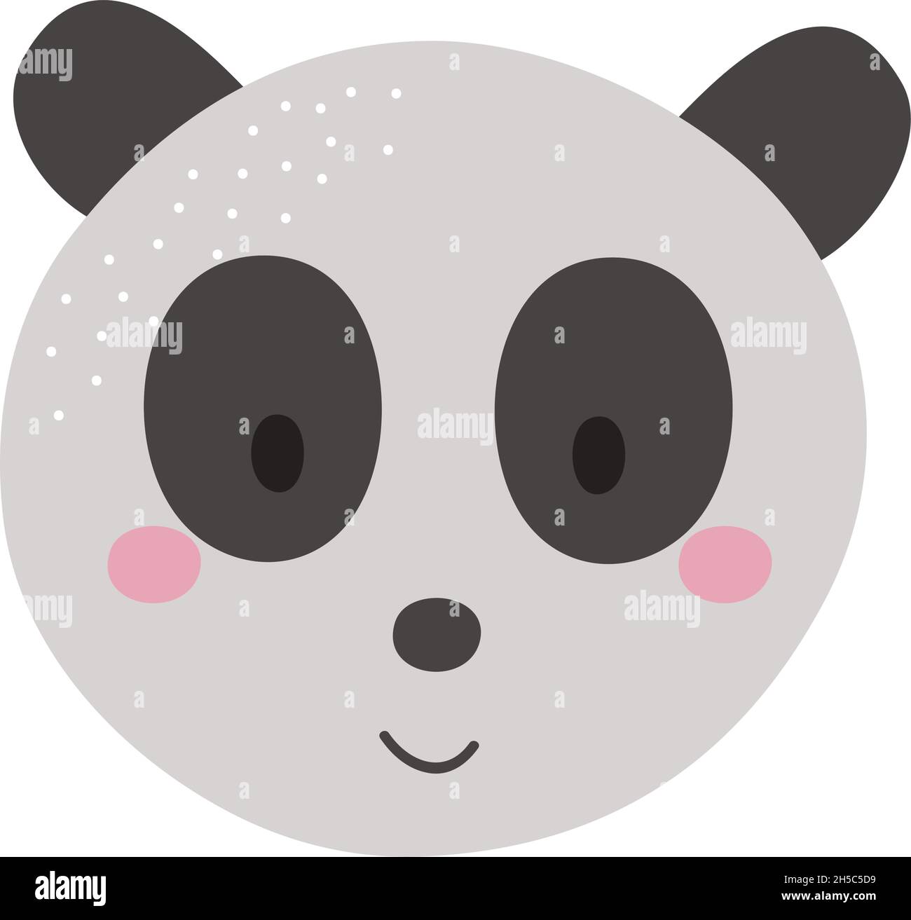pretty panda face over white Stock Vector Image & Art - Alamy