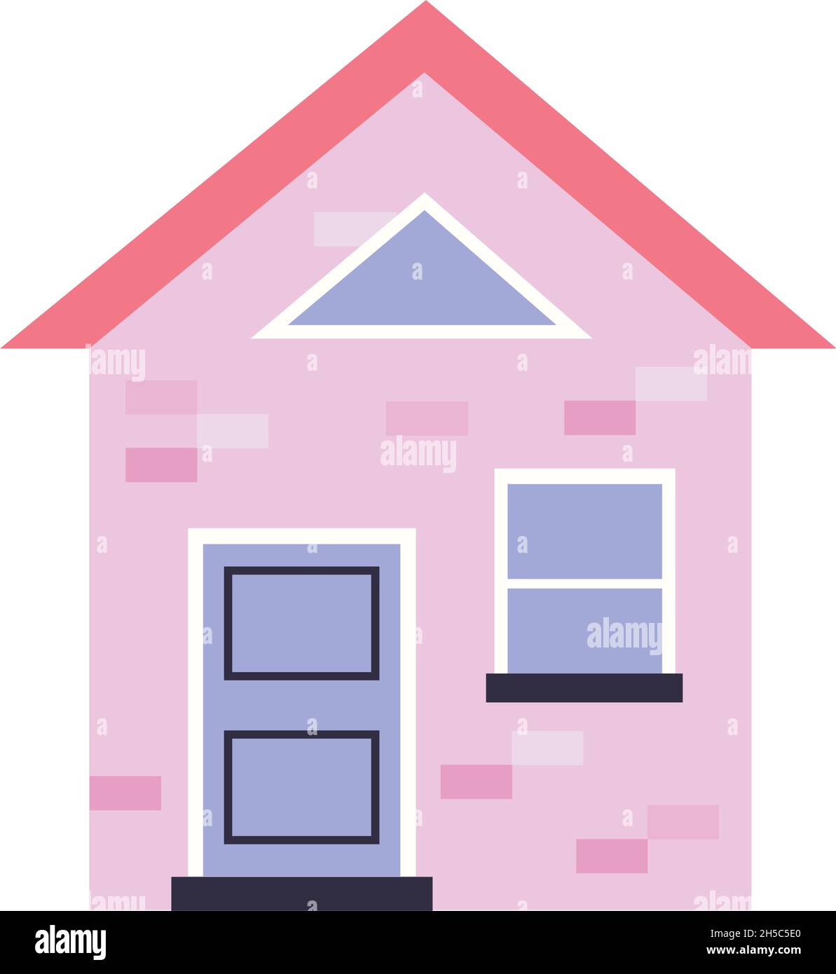 great pink building over white Stock Vector Image & Art - Alamy