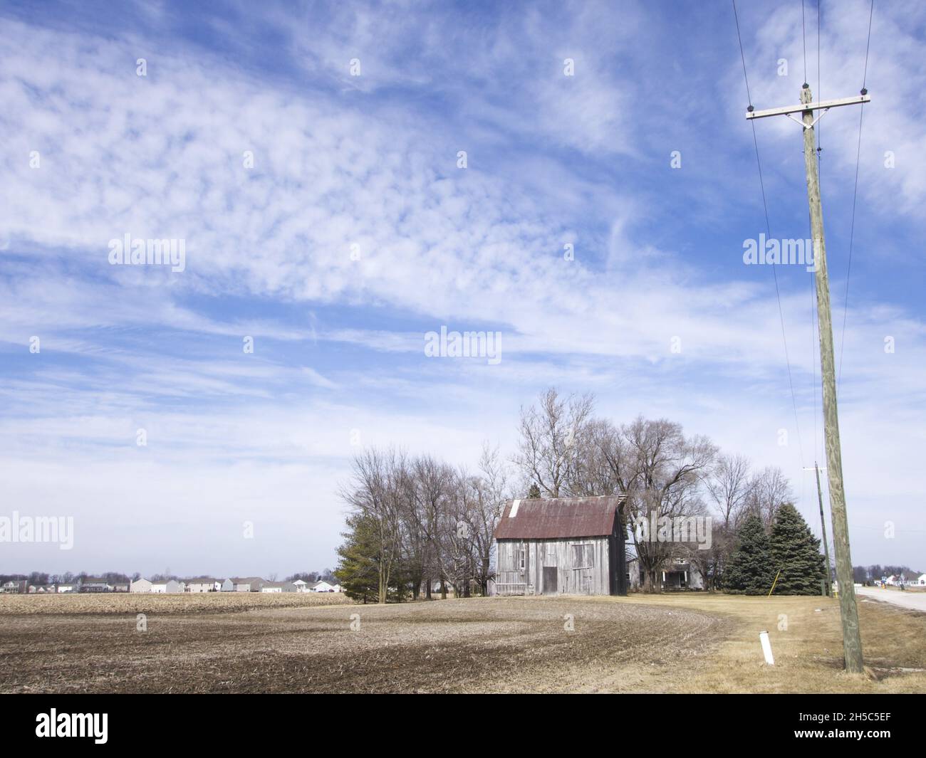 Farm landscapes in West Lafayette, Indiana Stock Photo - Alamy
