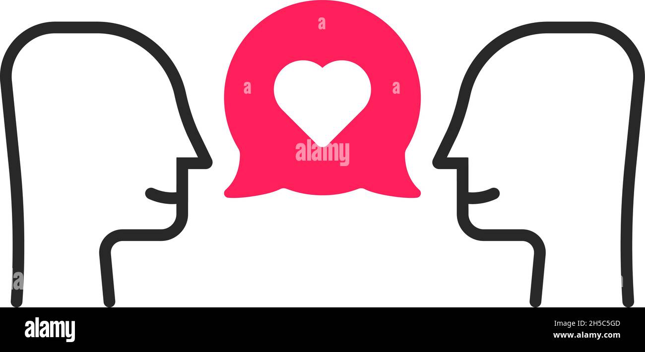 simple conversation about love Stock Vector Image & Art - Alamy