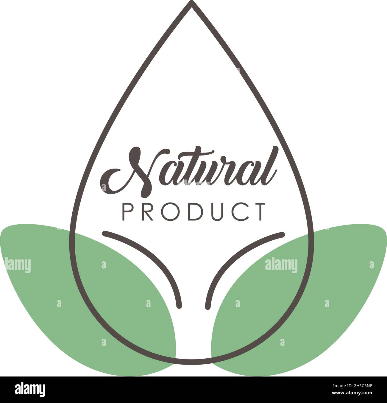 natural label illustration over white Stock Vector Image & Art - Alamy