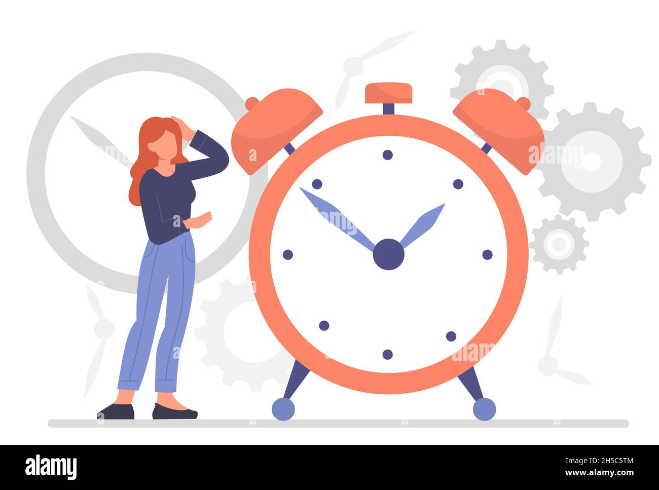 Good morning concept woman Stock Vector Images - Alamy