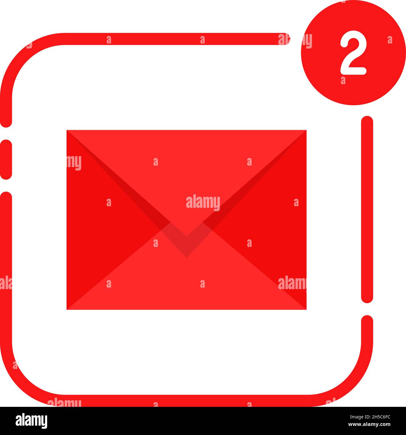 Letter box red two Stock Vector Images - Alamy