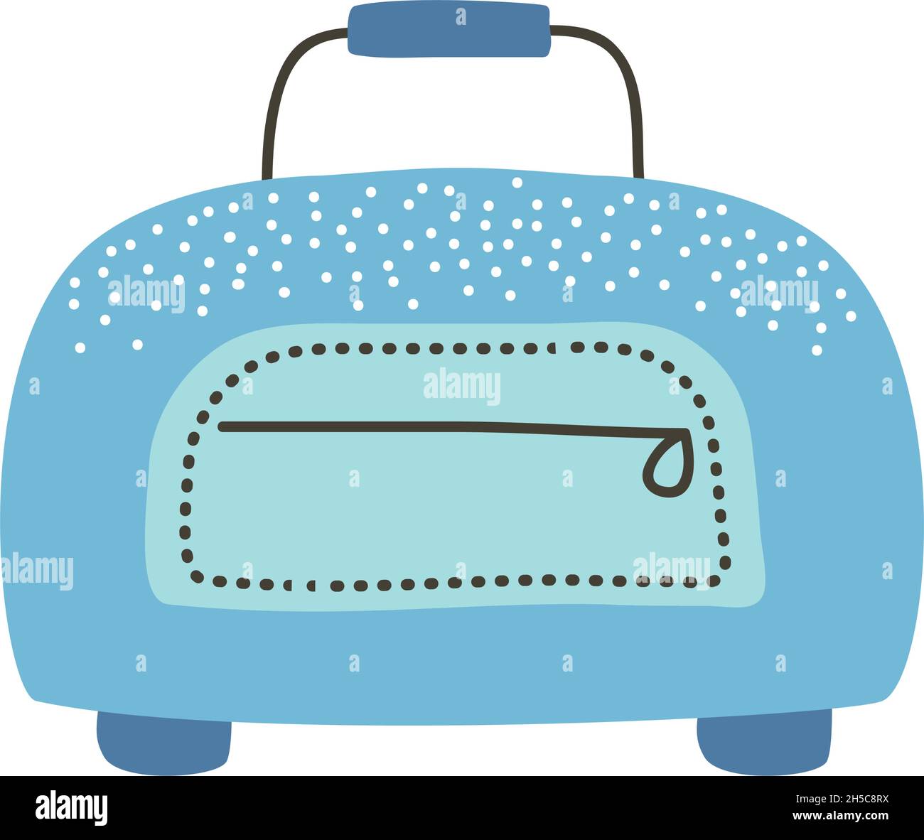 blue trip bag over white Stock Vector Image & Art - Alamy
