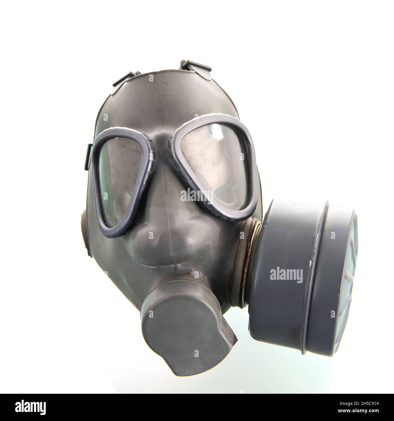 Military gaz mask isolated over white background Stock Photo - Alamy