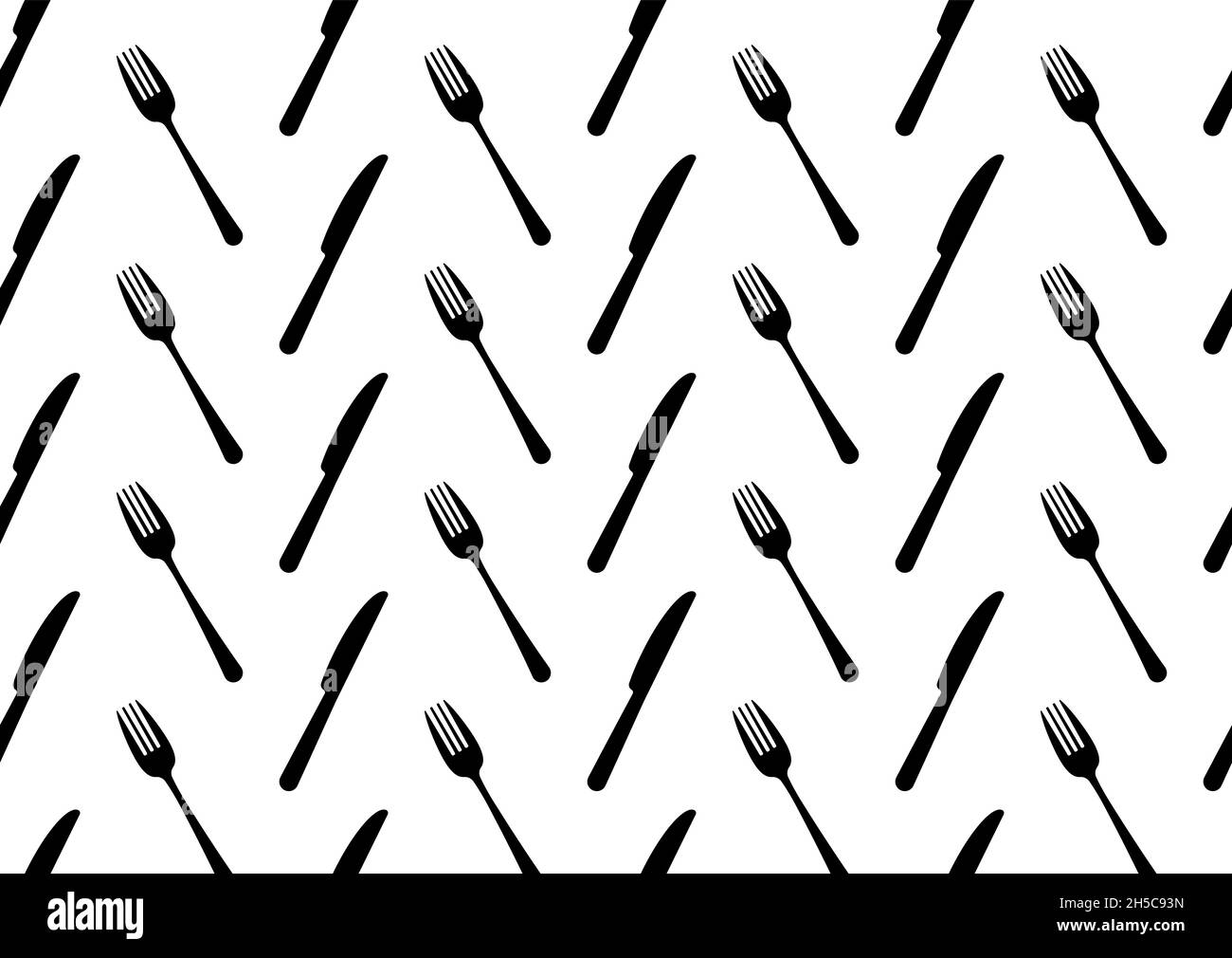 Cutlery pattern repeat Stock Vector Images - Alamy