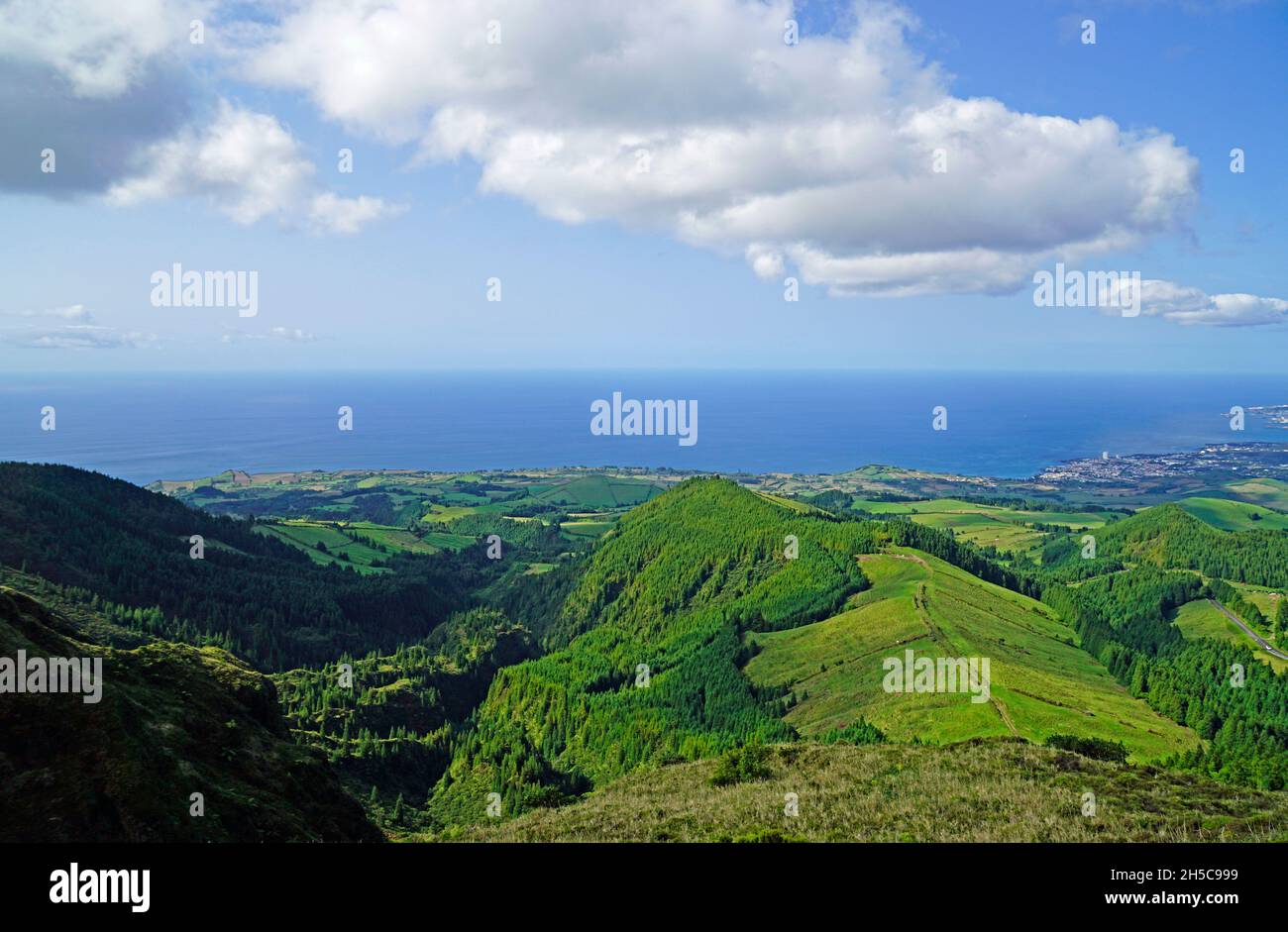 amazing landscape on the azores islands Stock Photo - Alamy