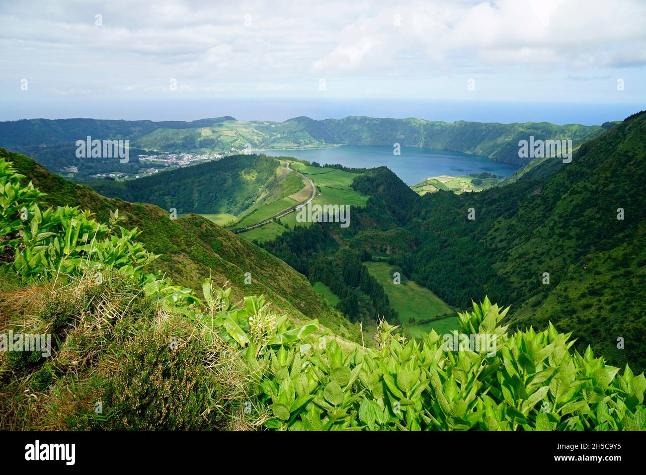 amazing azores landscape Stock Photo - Alamy