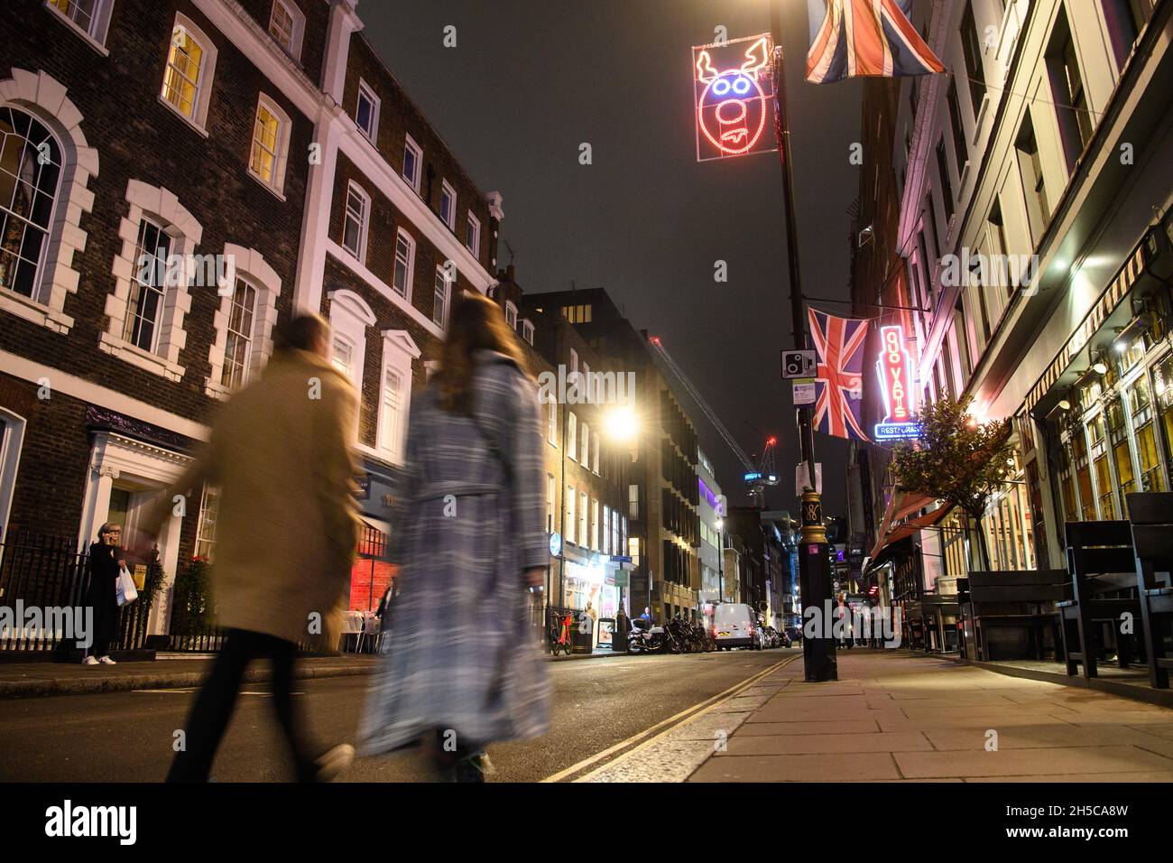 EDITORIAL USE ONLY The unveiling of this year's Soho Christmas lights ...