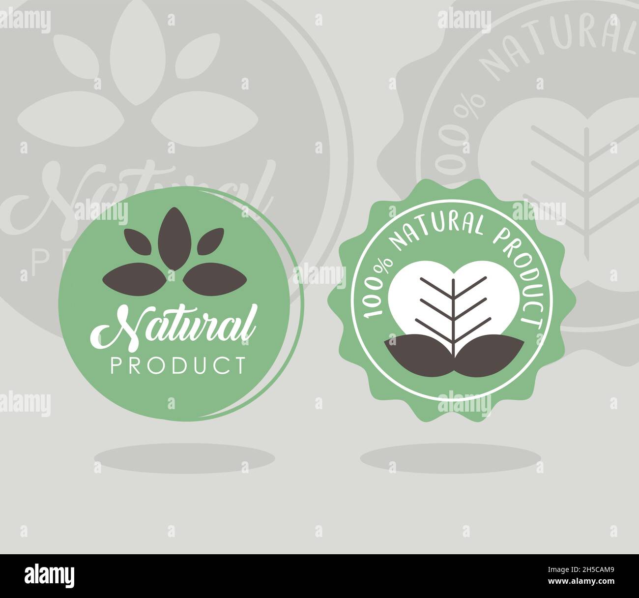 set of two natural labels Stock Vector Image & Art - Alamy