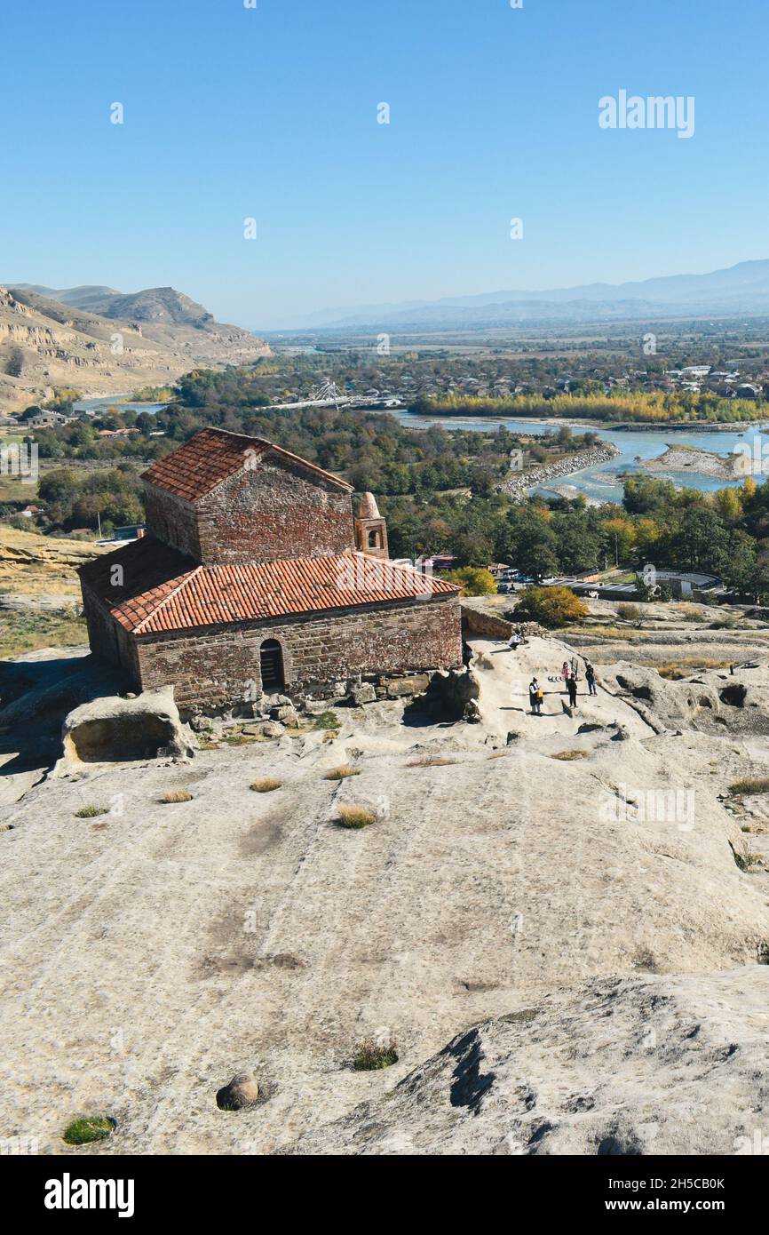 Uplistsikhe, Gori, Georgia - Oct 23, 2021: The Uplistsikhe cave complex ...
