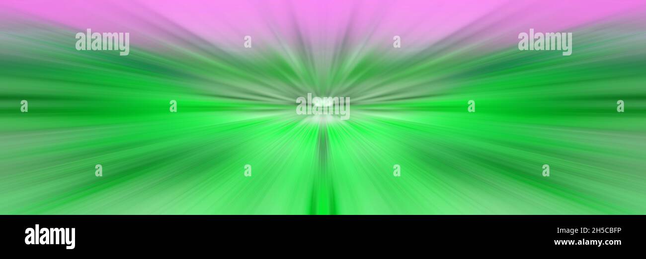Point perspective. A flash of bright green light Stock Photo - Alamy