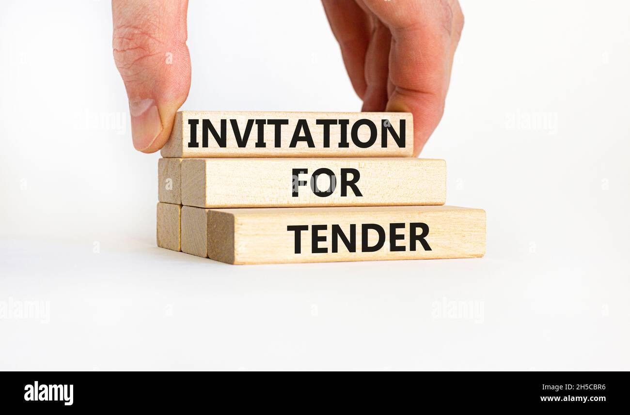 Invitation for tender symbol. Concept words 'Invitation for tender ...