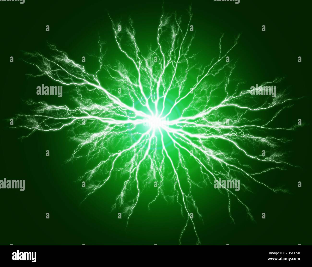 Explosion of pure power and electricity in the dark red plasma burning ...