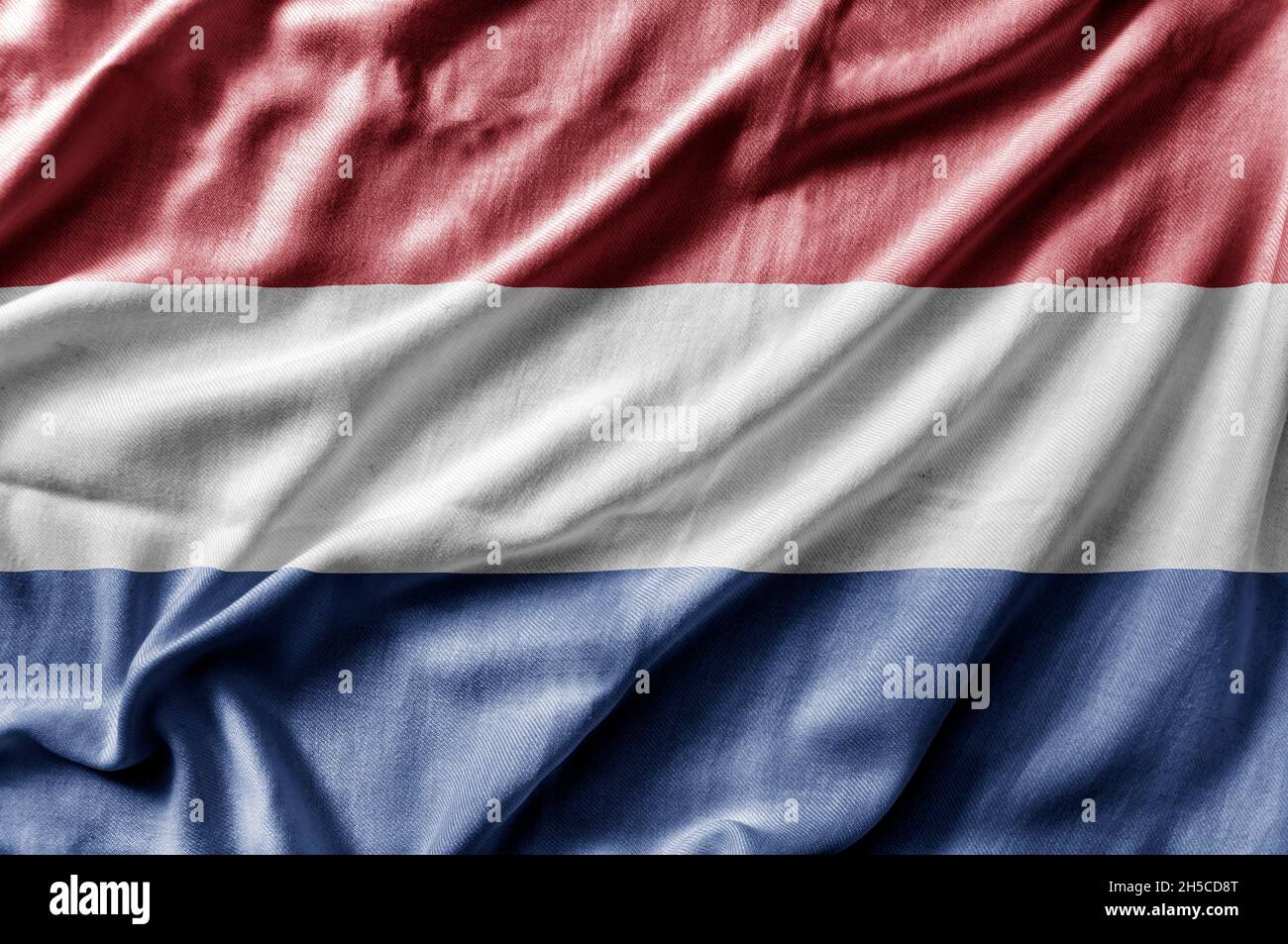 Waving detailed national country flag of Netherlands Stock Photo - Alamy