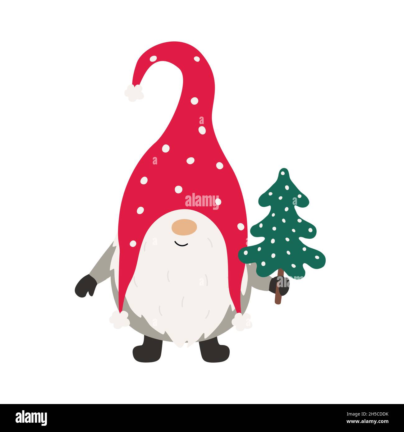 Christmas pattern cute elf Cut Out Stock Images & Pictures - Alamy