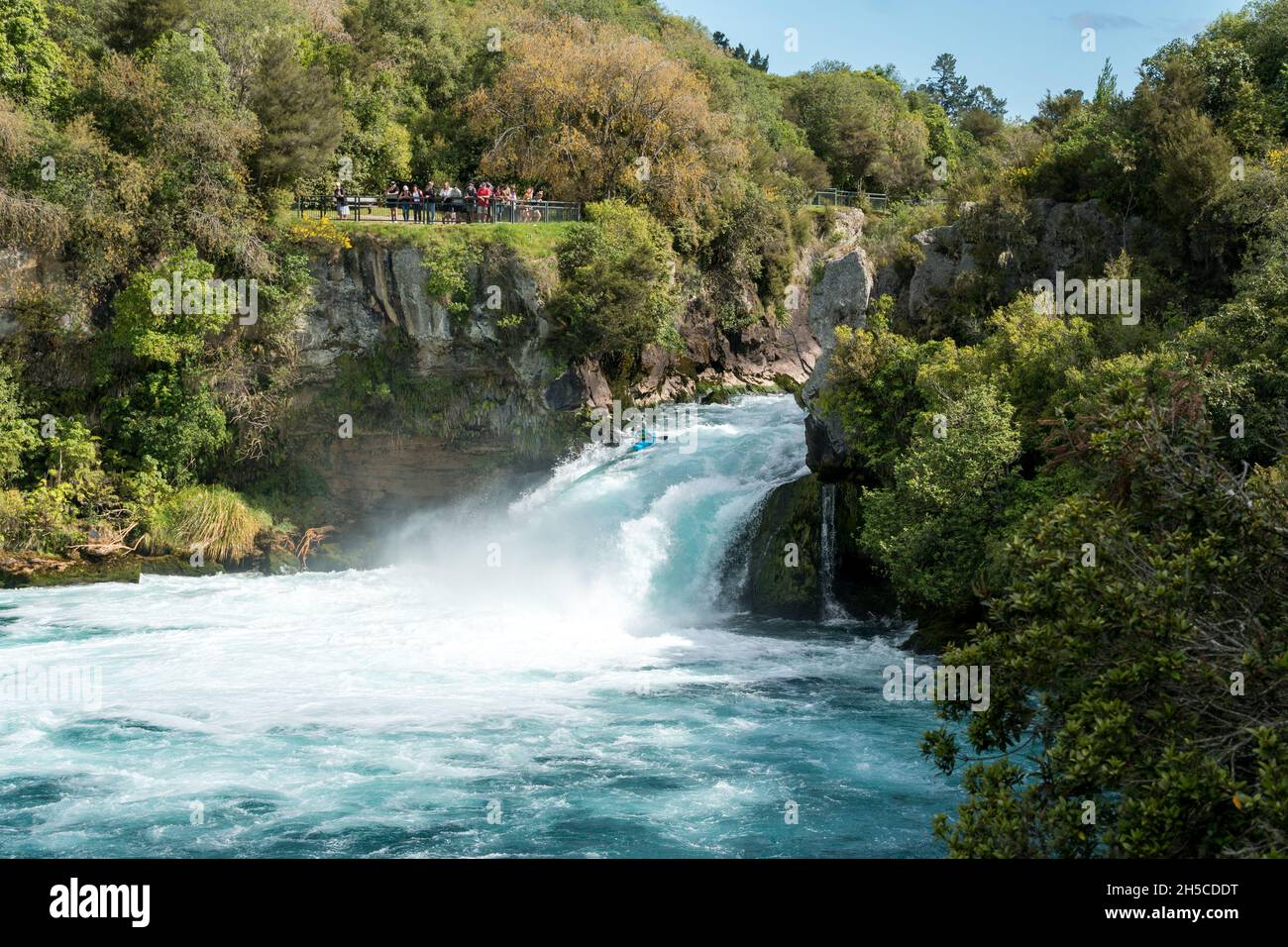 The Huka Falls on the Waikato River, New Zealand Stock Photo - Alamy