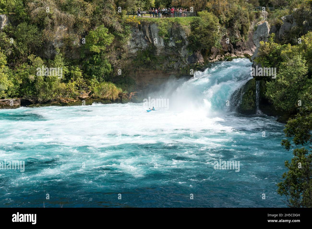 The Huka Falls on the Waikato River, New Zealand Stock Photo - Alamy