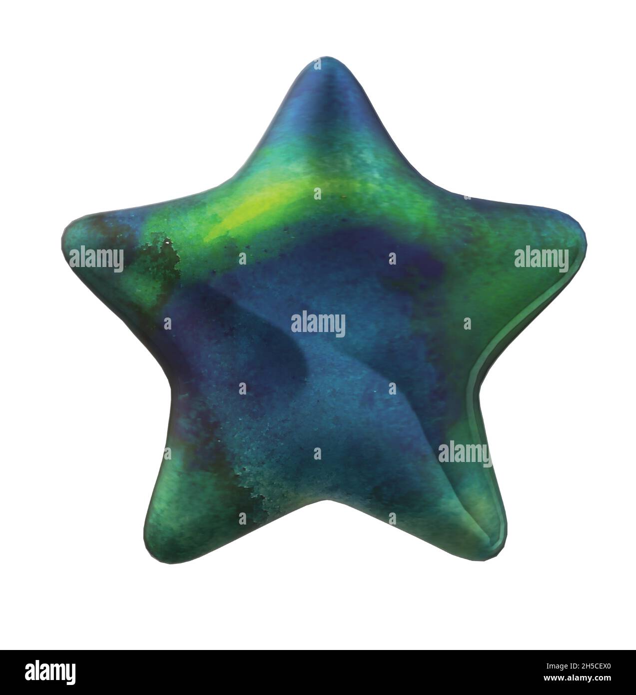 Shiny Metal Blue Green Star Shape Decoration Stock Vector Image & Art ...