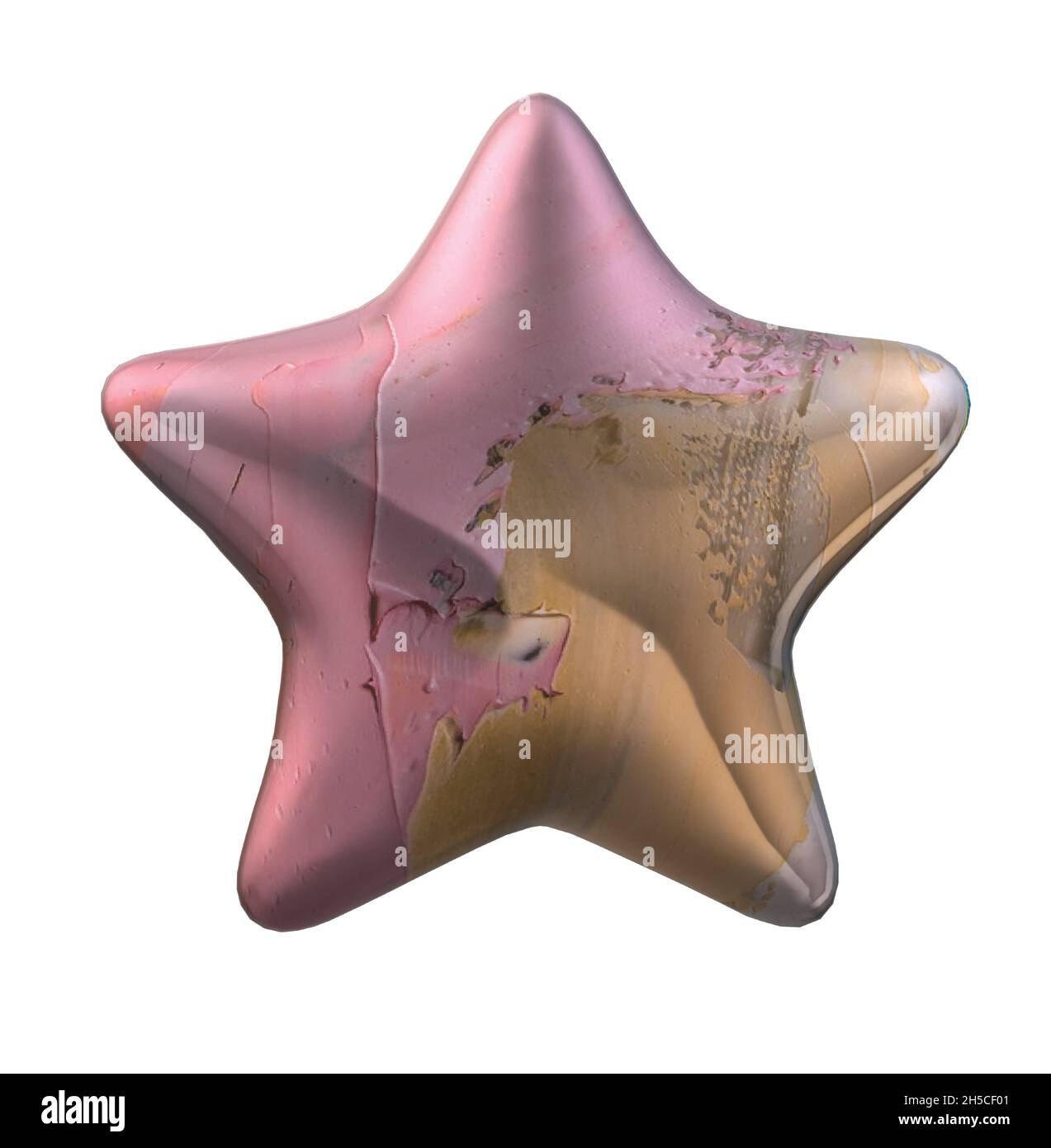 Shiny Metal Pink Star Shape Decoration Stock Vector Image & Art - Alamy