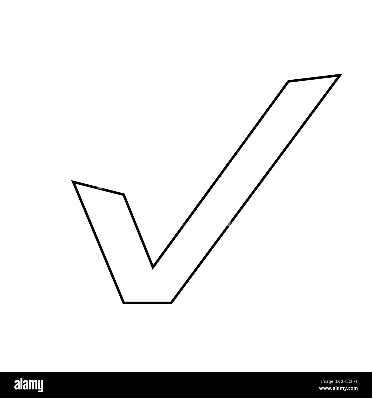 checkmark or confirm icon button. Checkmark icon, vector on white ...