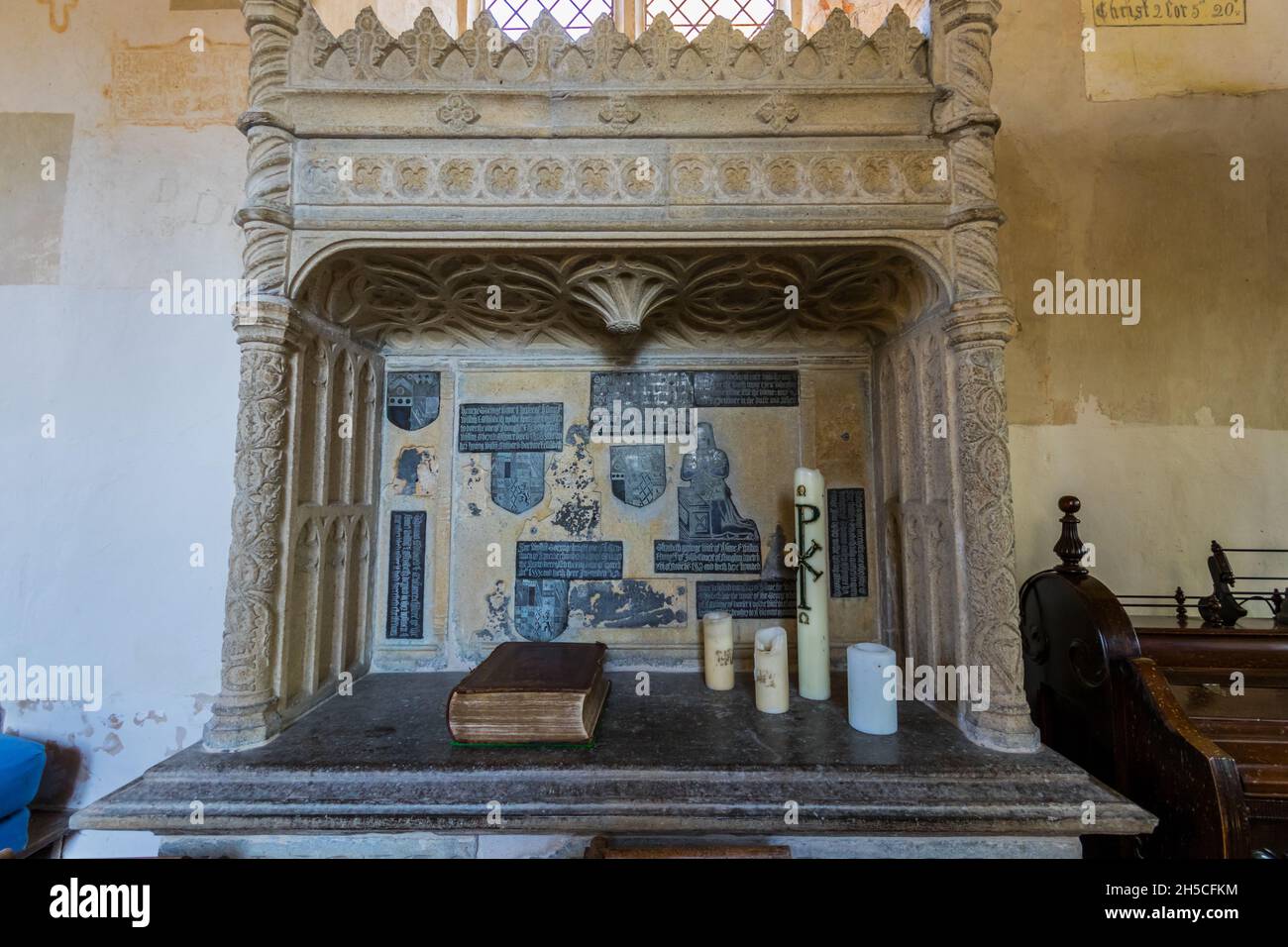 Norman Church of St Richard at Burton Park near Duncton, Petworth, West ...