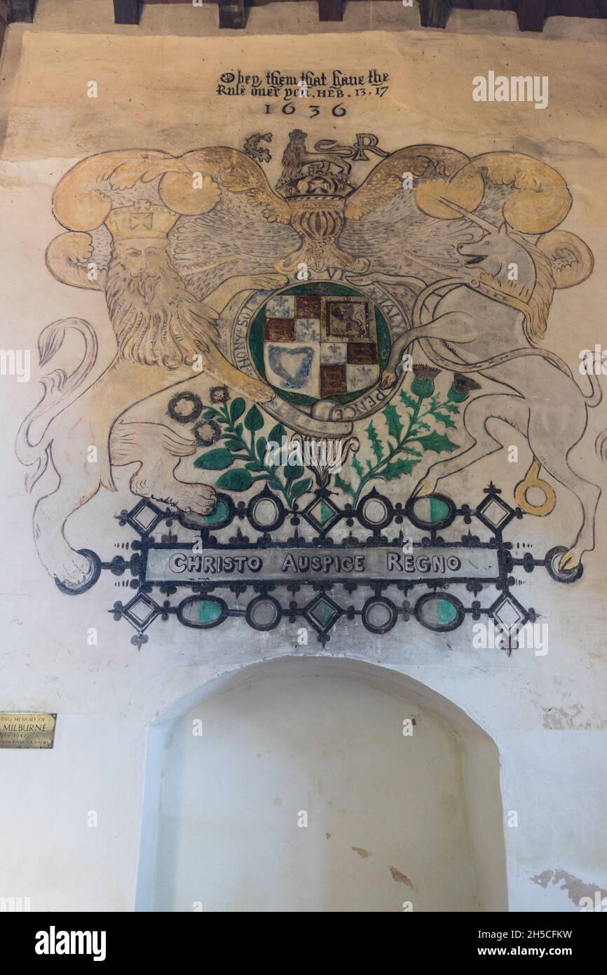 Norman Church of St Richard at Burton Park near Duncton, Petworth, West ...