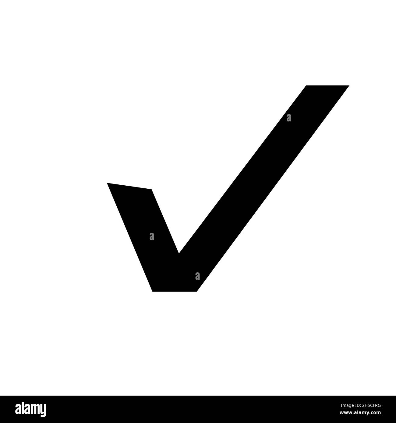 checkmark or confirm icon button. Checkmark icon, vector on white ...