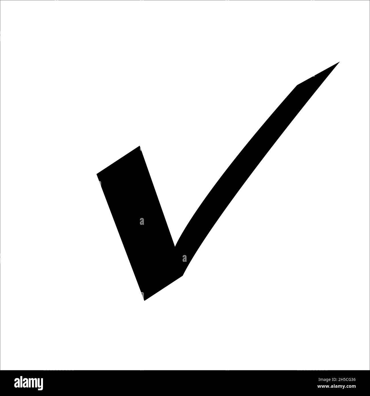 Check mark no background Black and White Stock Photos & Images - Alamy