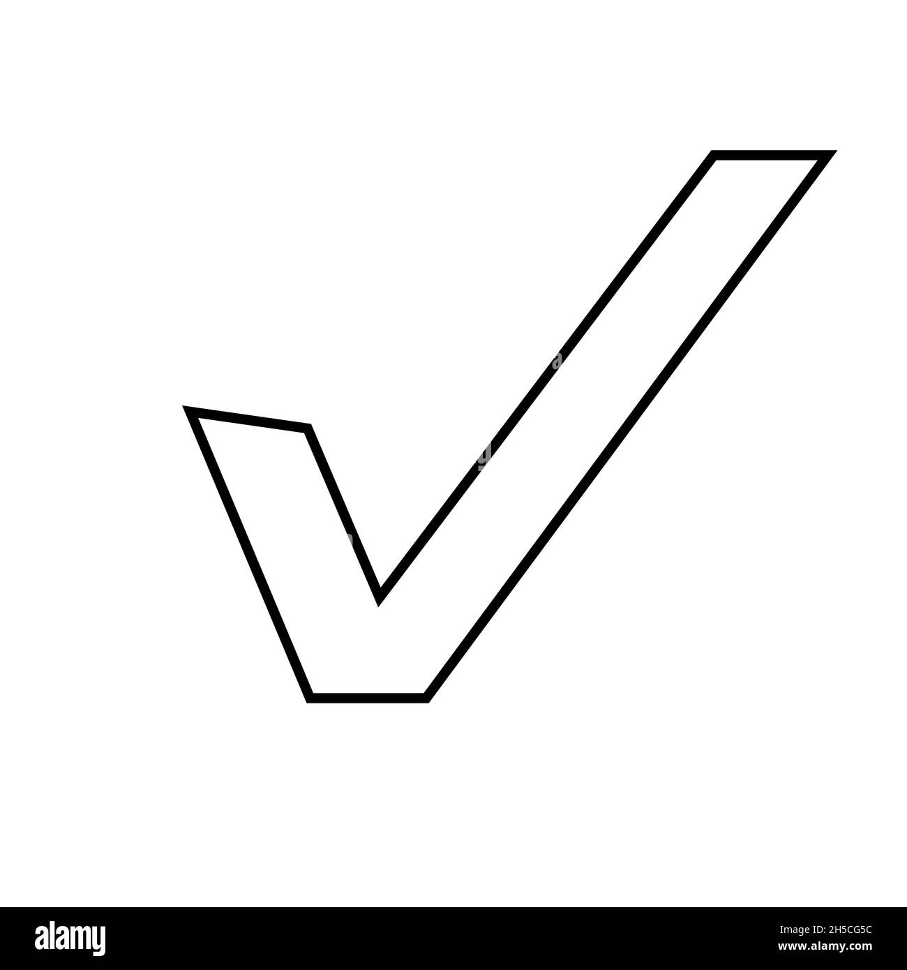 checkmark or confirm icon button. Checkmark icon, vector on white ...