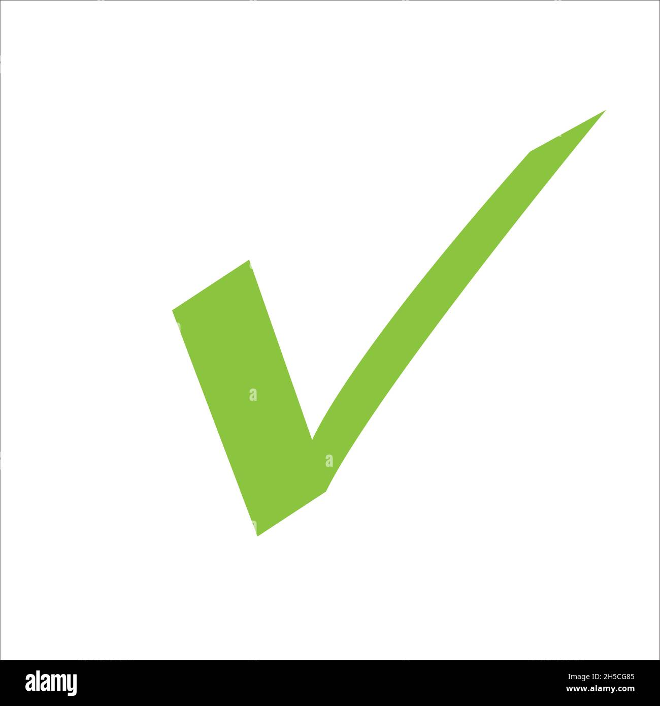 checkmark or confirm icon button. Checkmark icon, vector on white ...