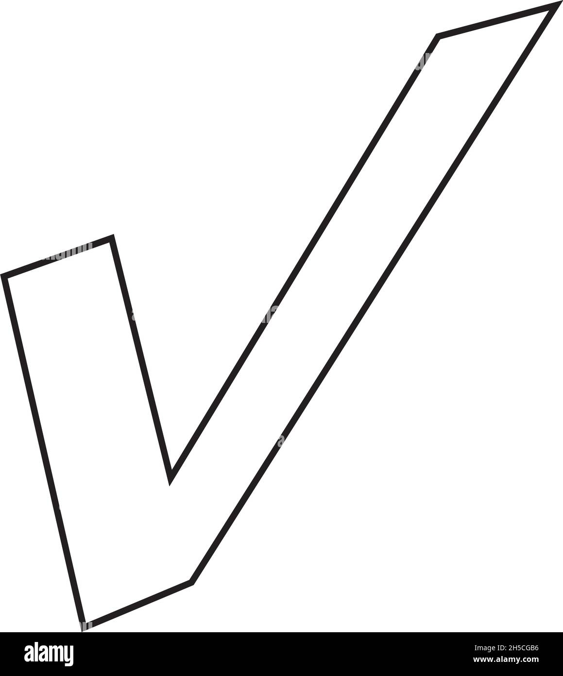 checkmark or confirm icon button. Checkmark icon, vector on white ...