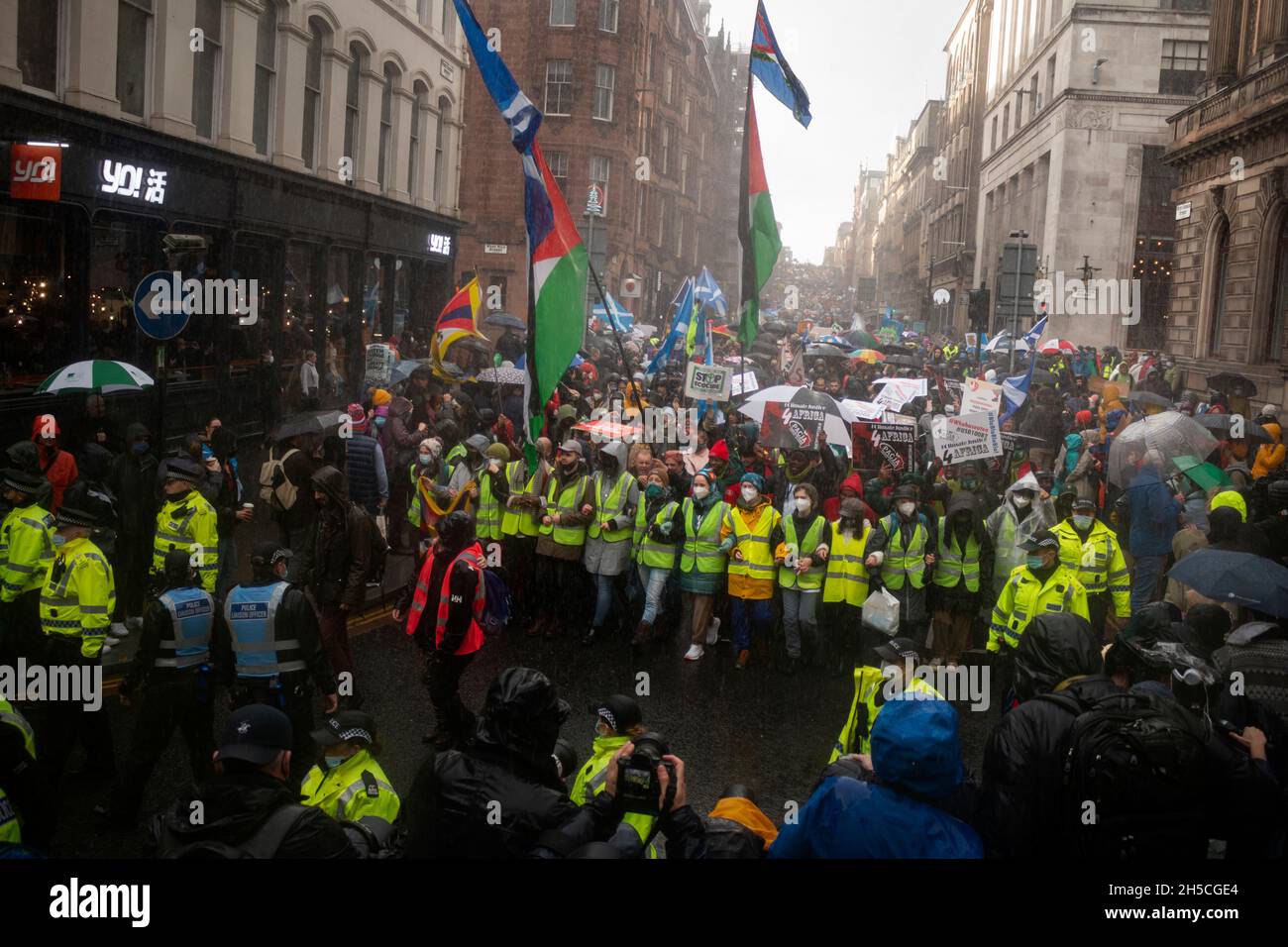 Glasgow Protesters during the Global Day of Action climate march. at ...