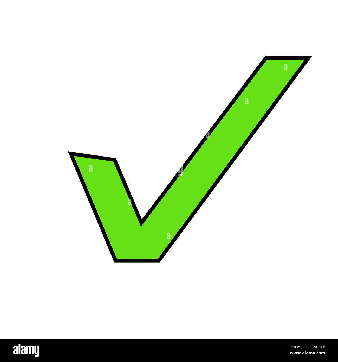 checkmark or confirm icon button. Checkmark icon, vector on white ...