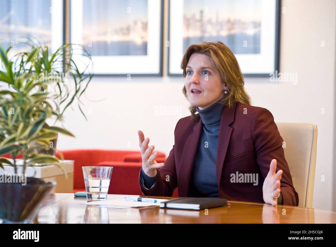 Cressida Hogg CBE being interviewed Stock Photo - Alamy