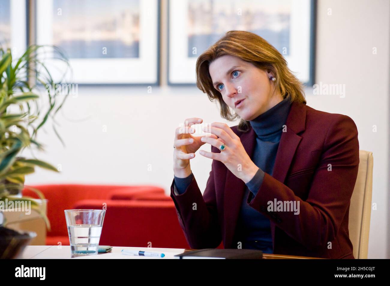 Cressida Hogg CBE being interviewed Stock Photo - Alamy