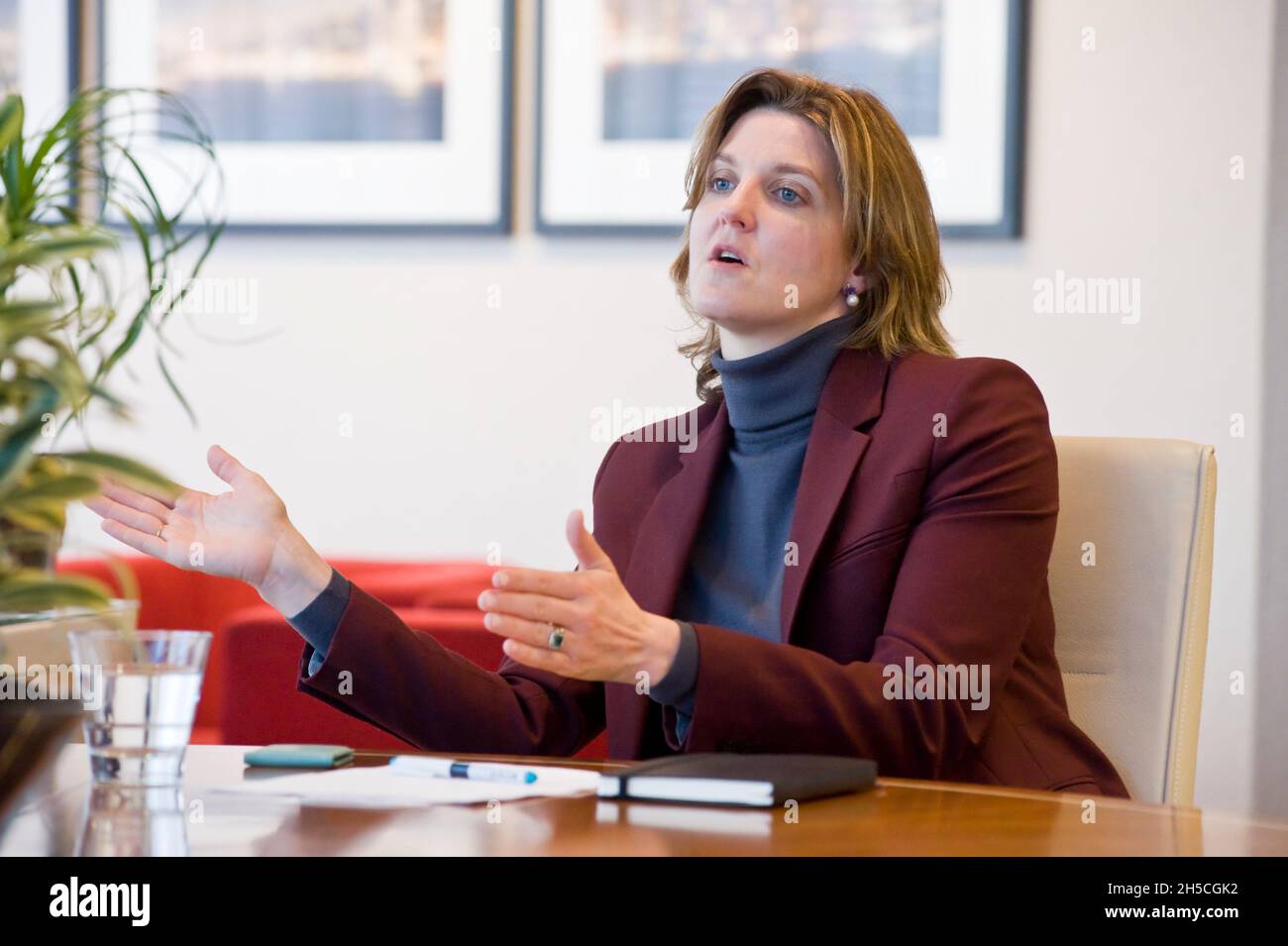 Cressida Hogg CBE being interviewed Stock Photo - Alamy