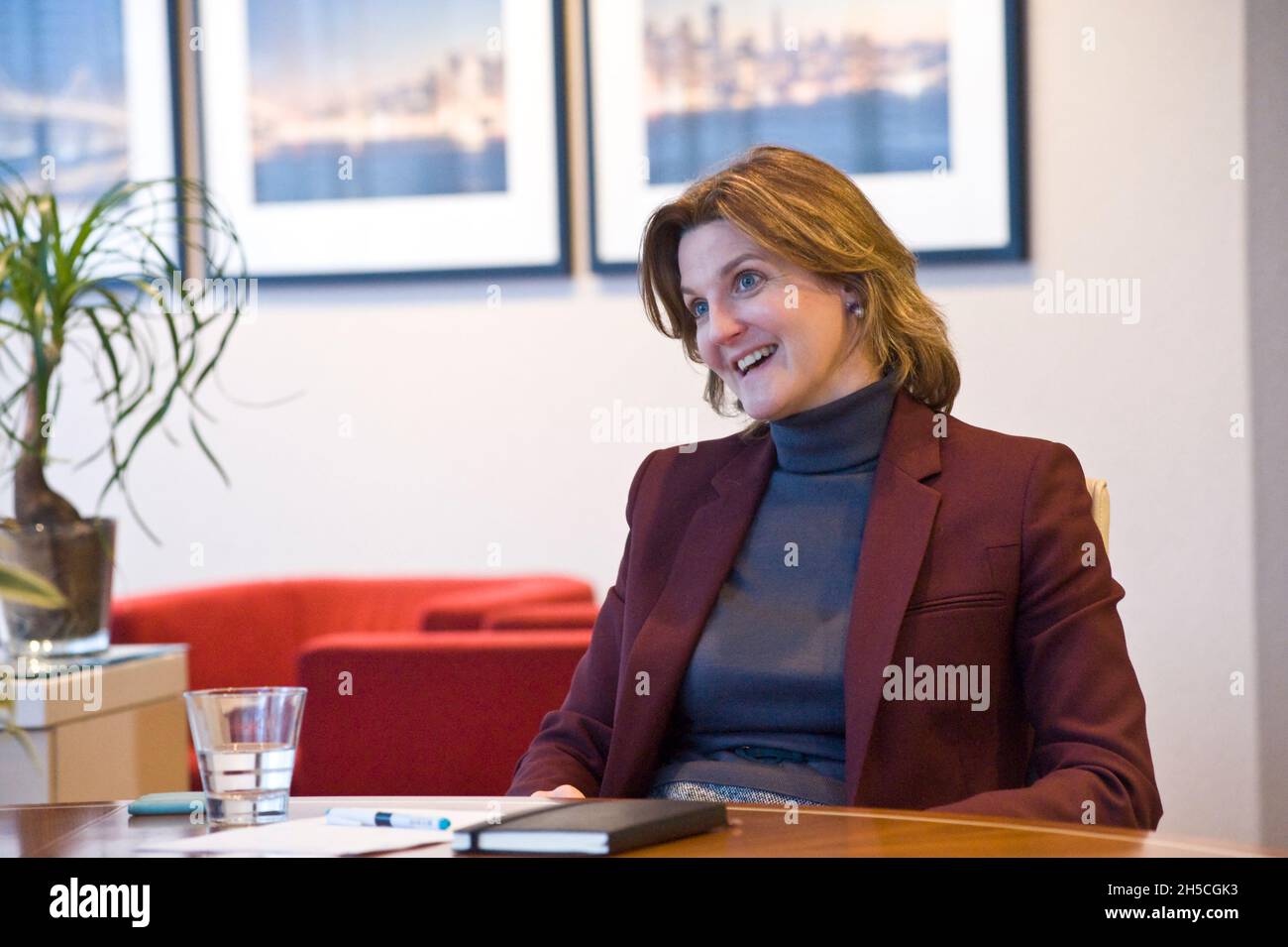 Cressida Hogg CBE being interviewed Stock Photo - Alamy