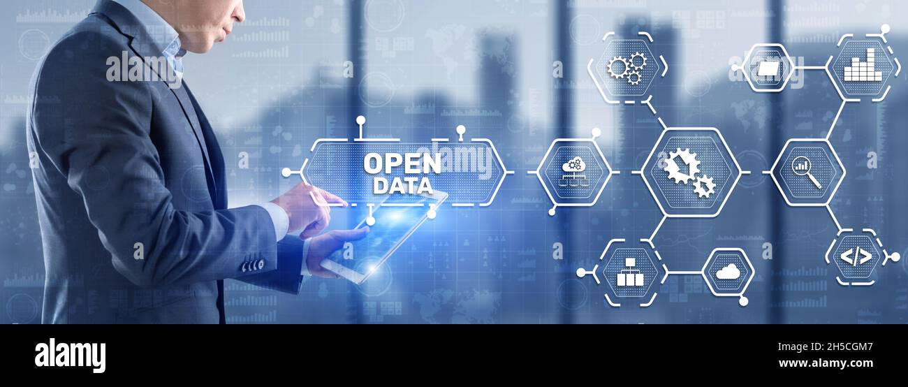 Open Data. Access Concept Modern Technology Stock Photo - Alamy