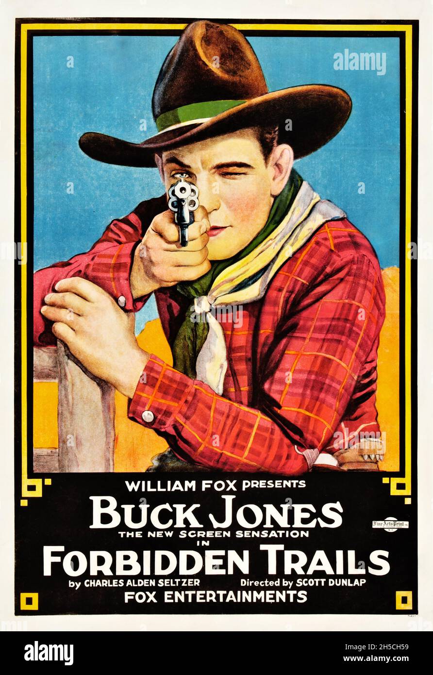 Silent film poster buck jones hi-res stock photography and images - Alamy
