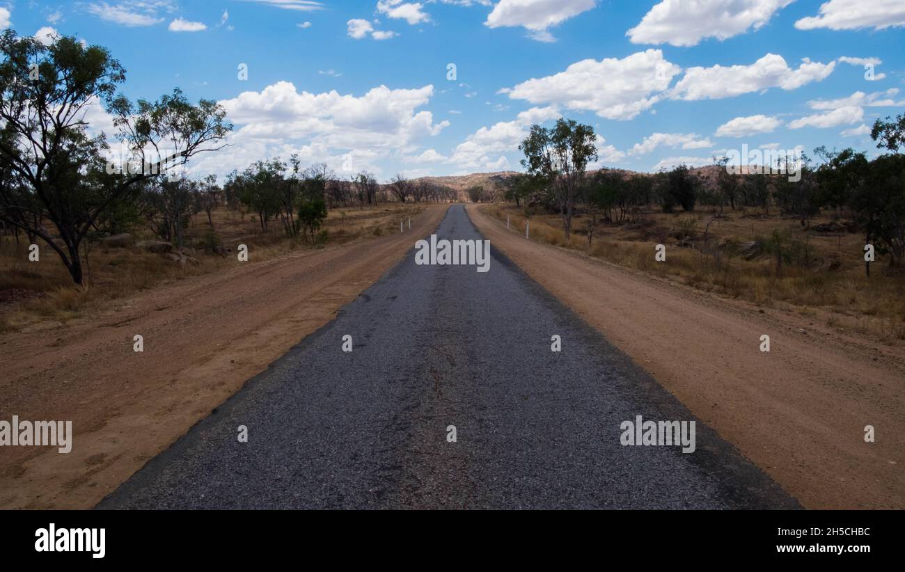 A section of Australia's national highway. The Burke Developmental Road ...