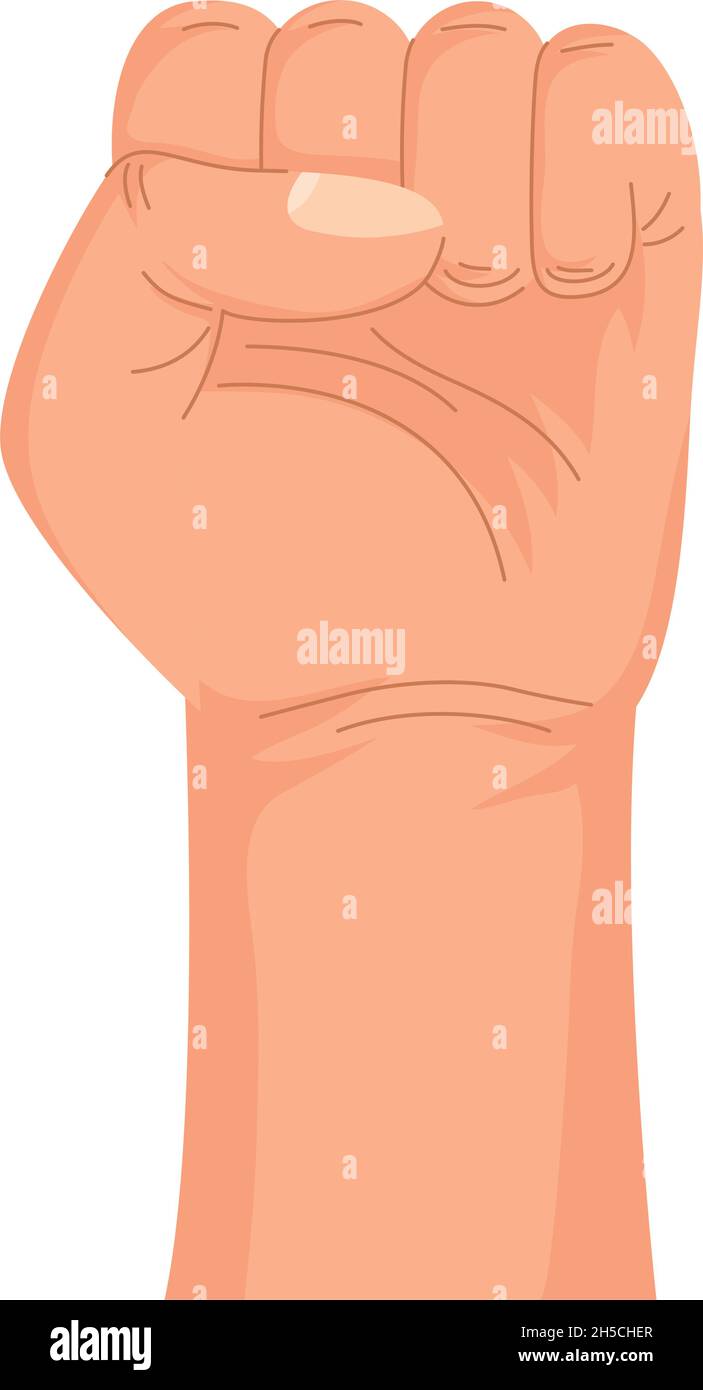 cool fist illustration over white Stock Vector Image & Art - Alamy